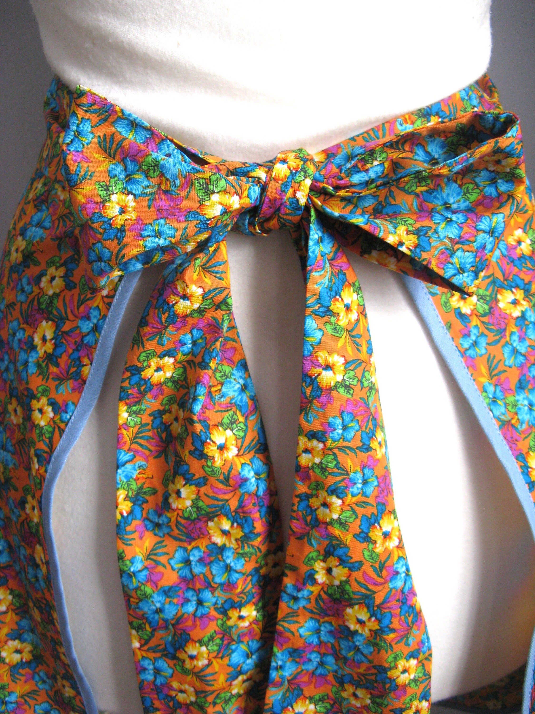 Bright Floral Apron 1940s Apron Womens Apron Retro Apron Vintage Style ...