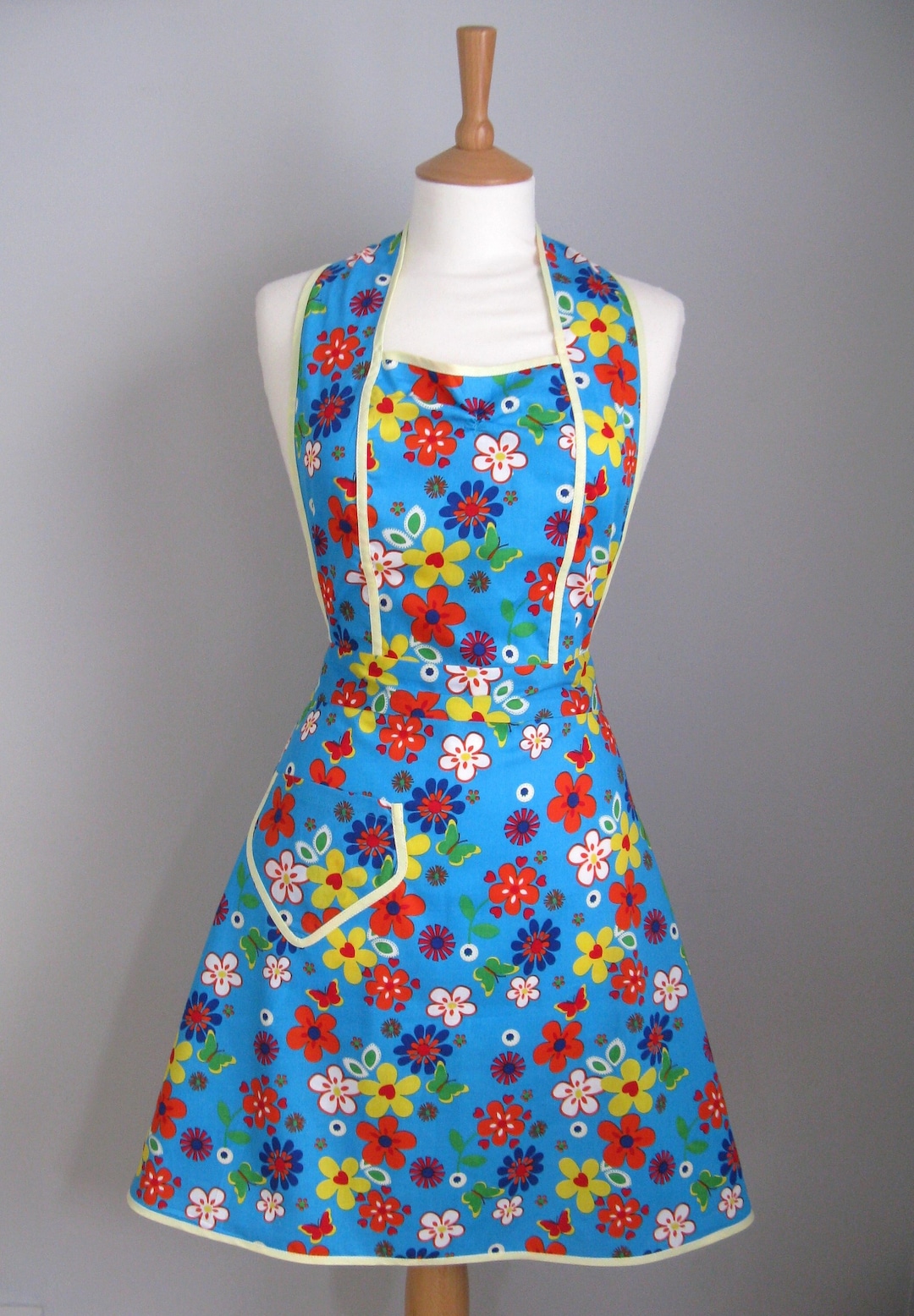 Daisy Apron 1940s Apron Womens Apron Retro Apron Vintage Style Apron ...