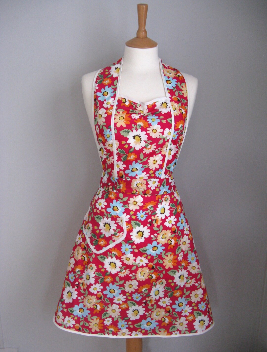 Daisy Apron 1940s Apron Womens Apron Retro Apron Vintage Style Apron ...