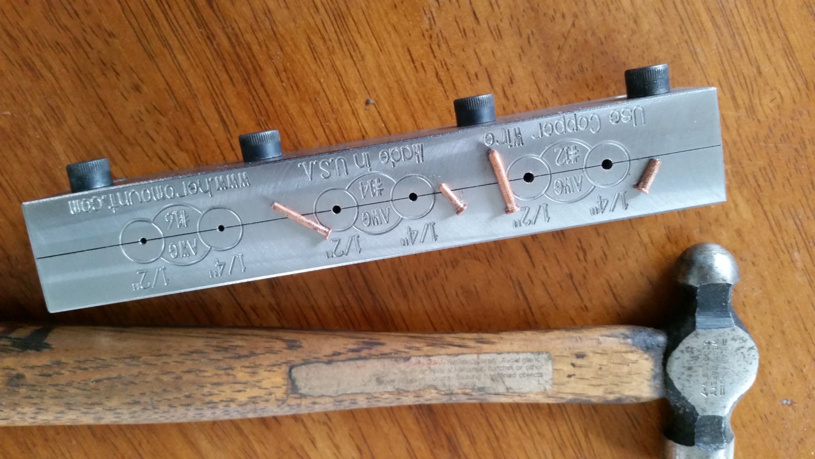 Copper Rivet Making Tool Tiny Rivet Tool 12-14-16 gauge wire | Etsy