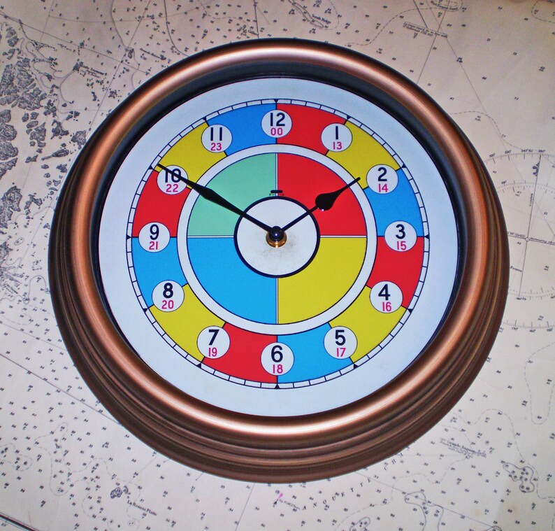 USAAF Sector Clock, WW2 American Operations Room, Replica Souvenir ...