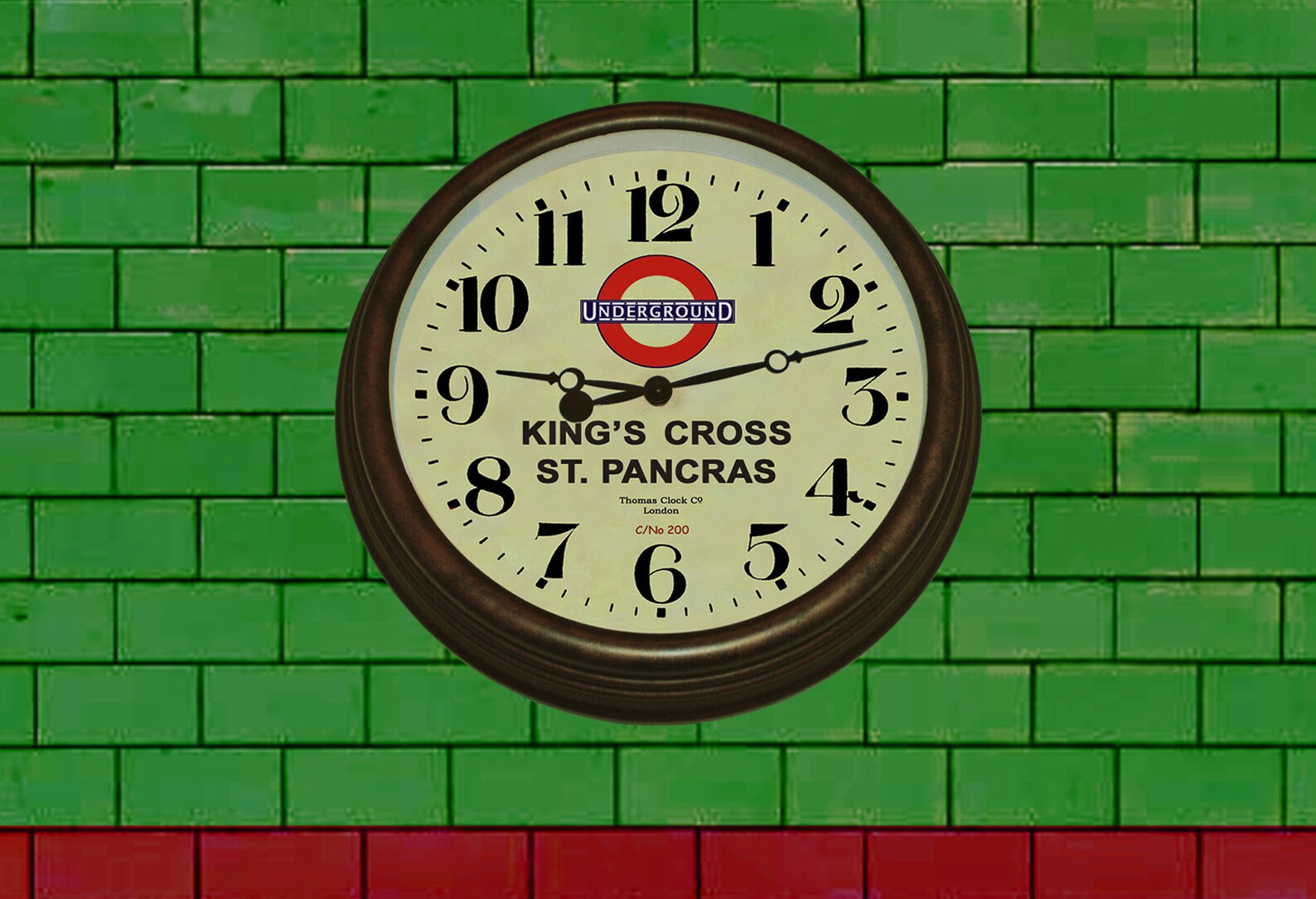 London Underground Clock, King's Cross & St Pancras. - Etsy