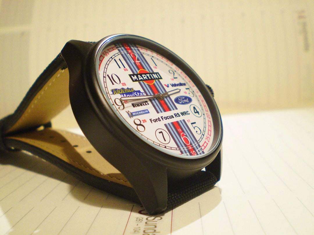 Martini Ford Focus RS WRC Souvenir Tribute Watch, Retro 1999 Rally Team ...