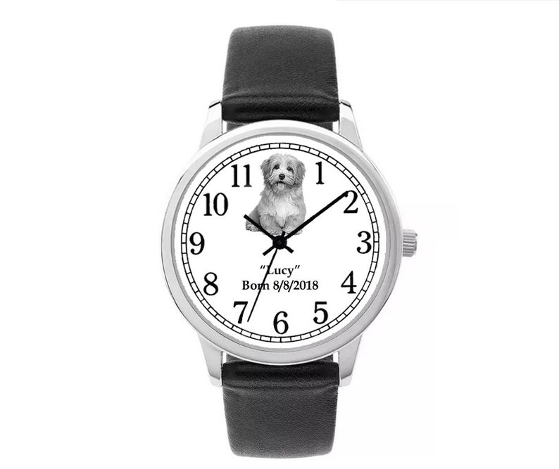 Customised Ladies Wrist Watch. Pet Portrait & Text to Customers Choice ...