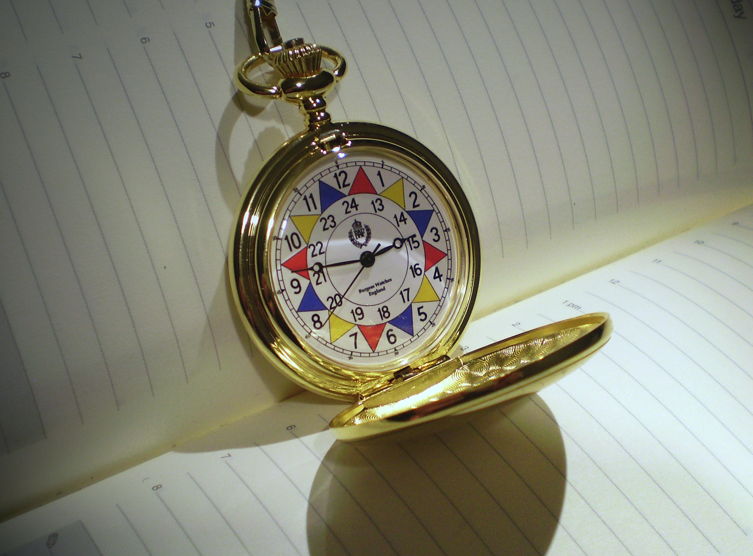 RAF Sector Clock Pocket Watch and Chain. WW2 Operations Room - Etsy