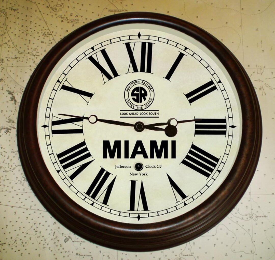 Southern Railroad SR (USA) Wall Clock, Made to Order Any Station. - Etsy