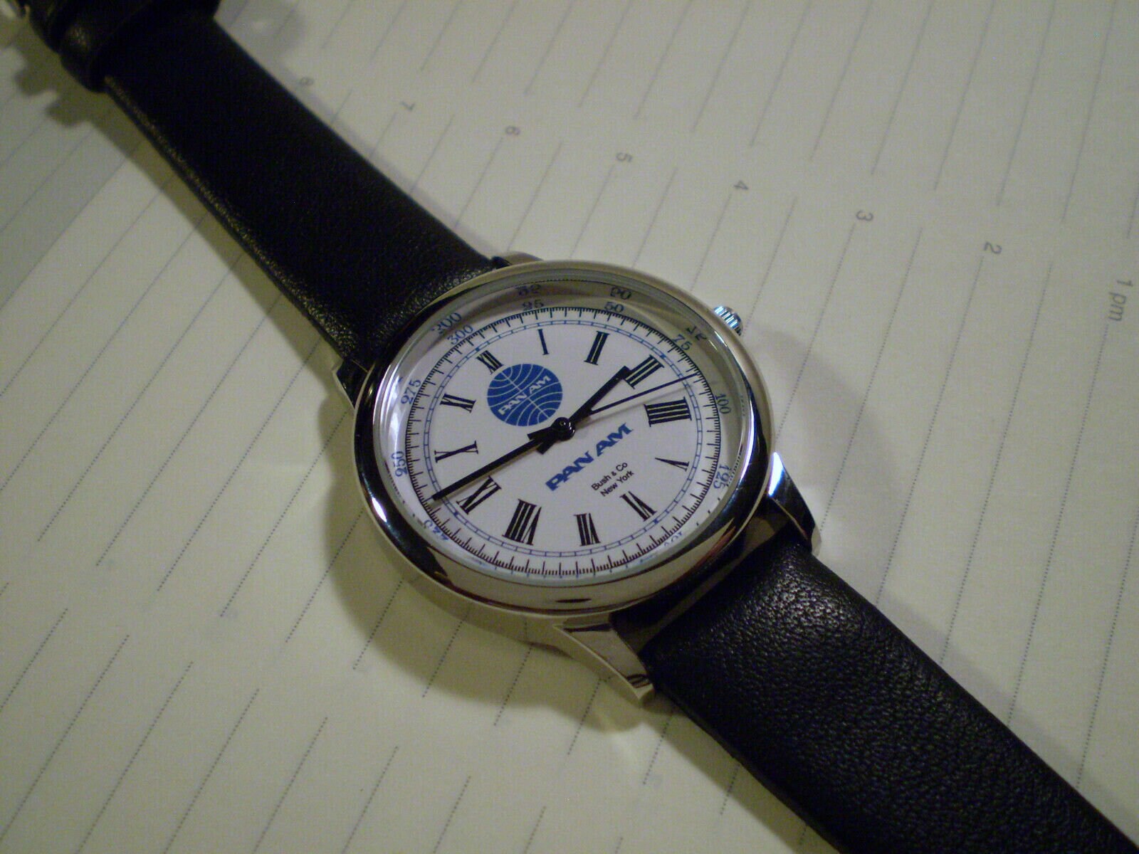 Pan Am Airlines, Vintage Styled 1970's Retro Styled Ladies Wrist Watch ...