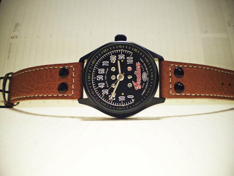 Indian Motorcycles Classic Corbin Speedometer Style Wrist Watch 1920 ...