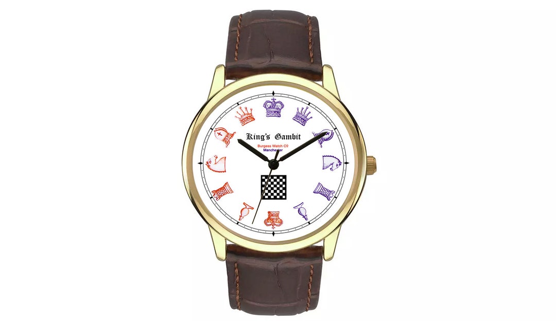 Chess Wrist Watch, Stunning Wrist Watch, Kings Gambit Dial, Gents Wrist ...