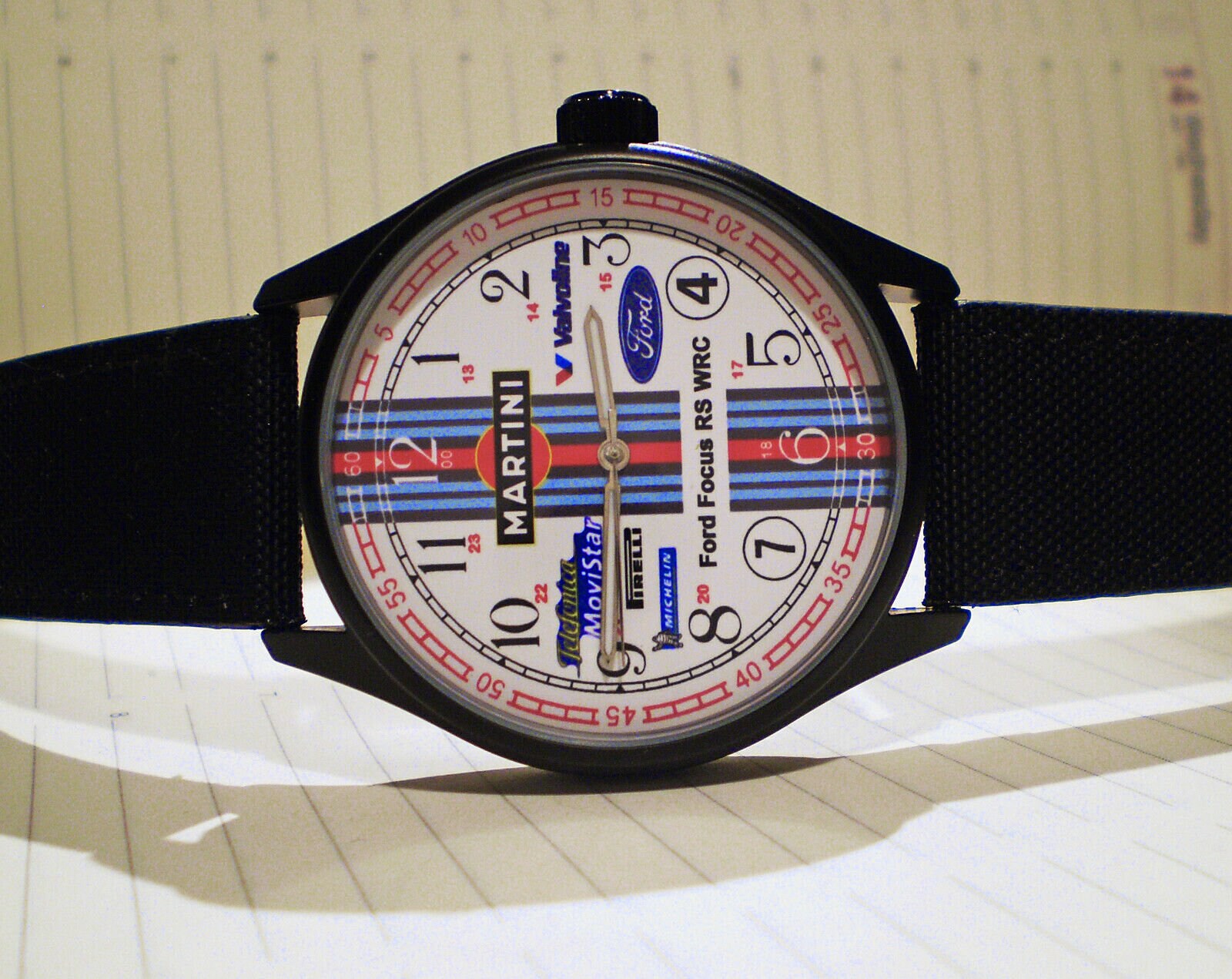 Martini Ford Focus RS WRC Souvenir Tribute Watch, Retro 1999 Rally Team ...