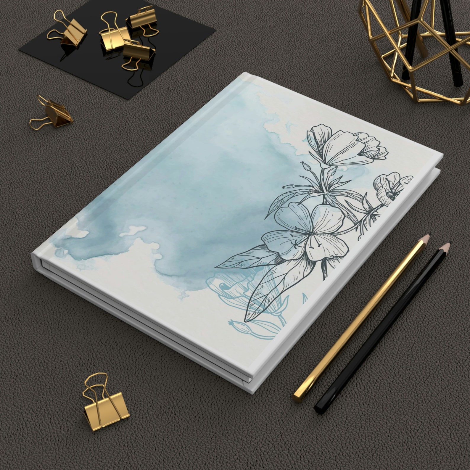Watercolor Floral Journal - Etsy