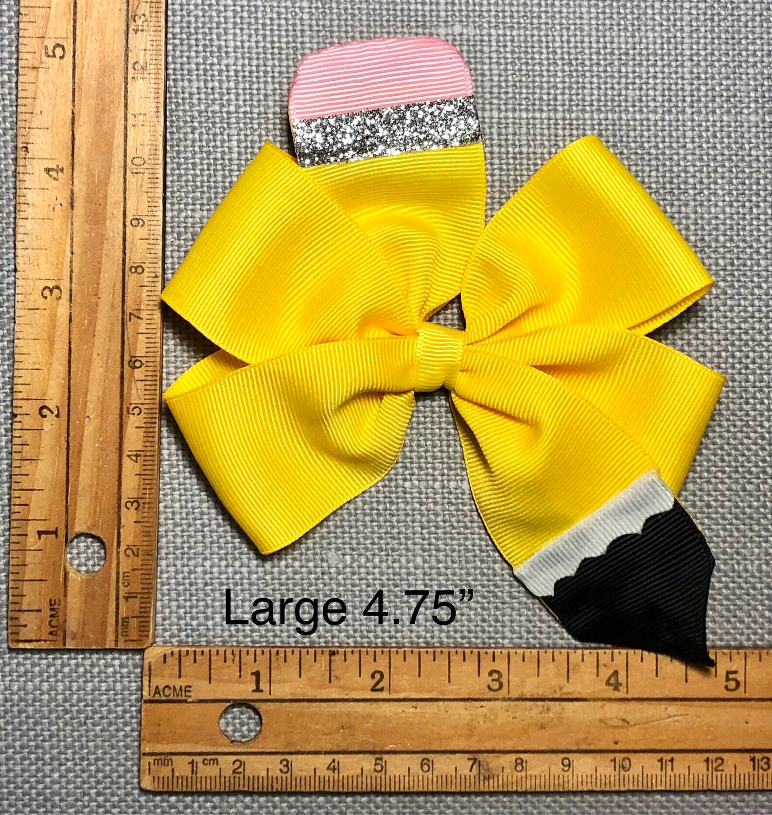 Pencil Hair Bow Pencil Pinwheel Bow School Bow Hair - Etsy Canada