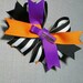 Halloween Hair Bow Double Stacked Bows Too Cute to Spook - Etsy