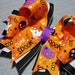 Halloween Hair Bow Double Stacked Bows Too Cute to Spook - Etsy