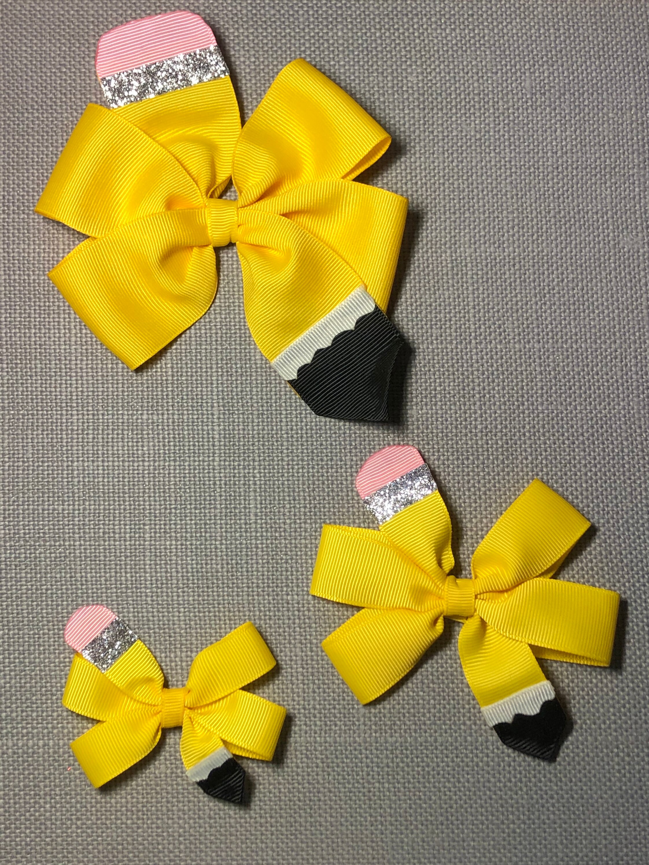 Pencil Hair Bow Pencil Pinwheel Bow School Bow Hair - Etsy Canada
