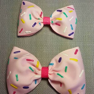 Sprinkles Bows, Confetti Hair Accessory, Smash Cake Donut Sprinkles ...