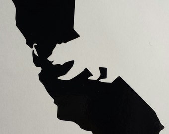 LA Dodgers California Shaped Vinyl Decal Sticker - Etsy