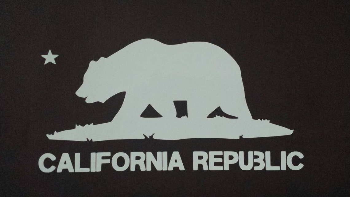 California Republic Vinyl Sticker Decal | Etsy