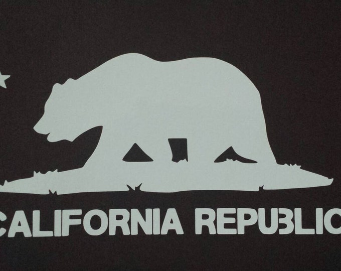 California Republic Vinyl Sticker Decal - Etsy