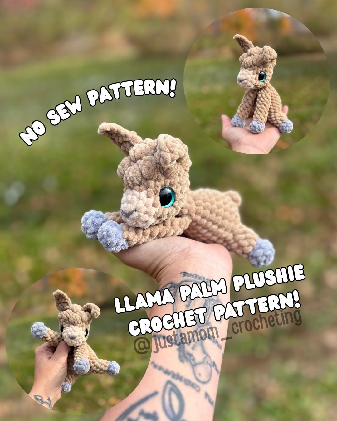 Llama Palm Plushies, No Sew Llama Crochet Pattern (PDF Pattern) - Etsy