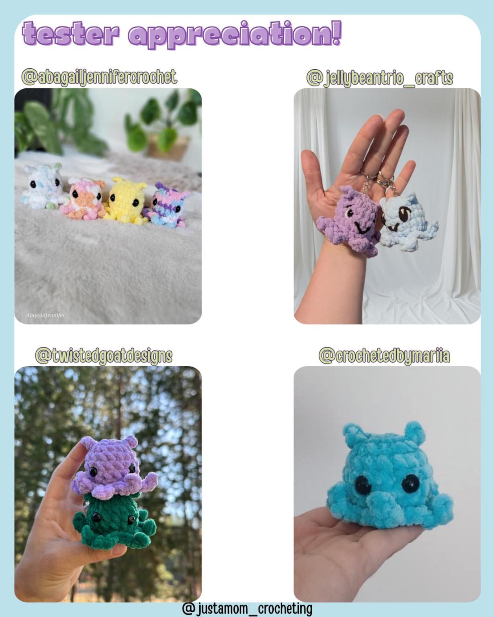 No Sew Mini Dumbo Octopus Crochet Pattern: PDF Plushie Instructions - Etsy