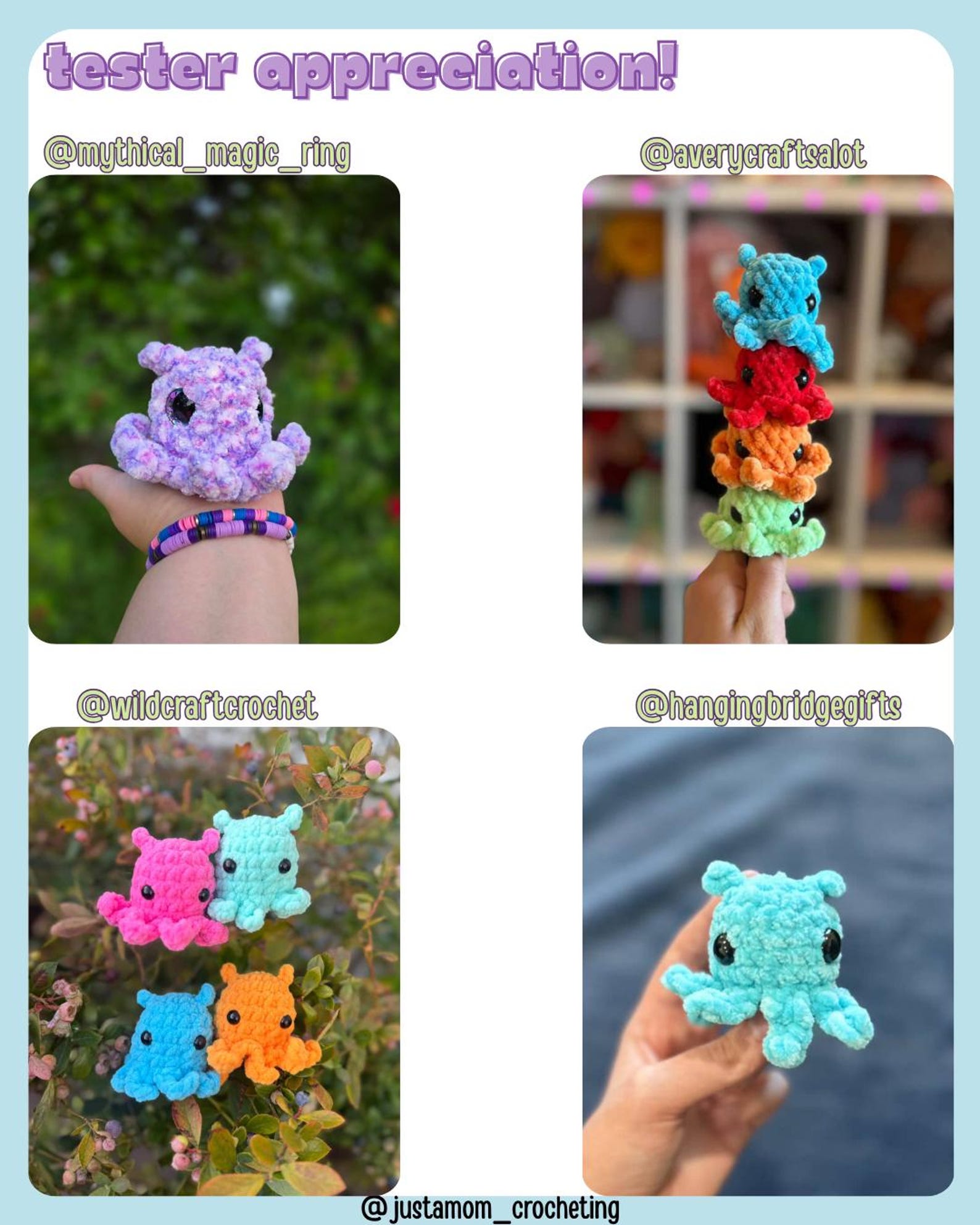 No Sew Mini Dumbo Octopus Crochet Pattern: PDF Plushie Instructions - Etsy