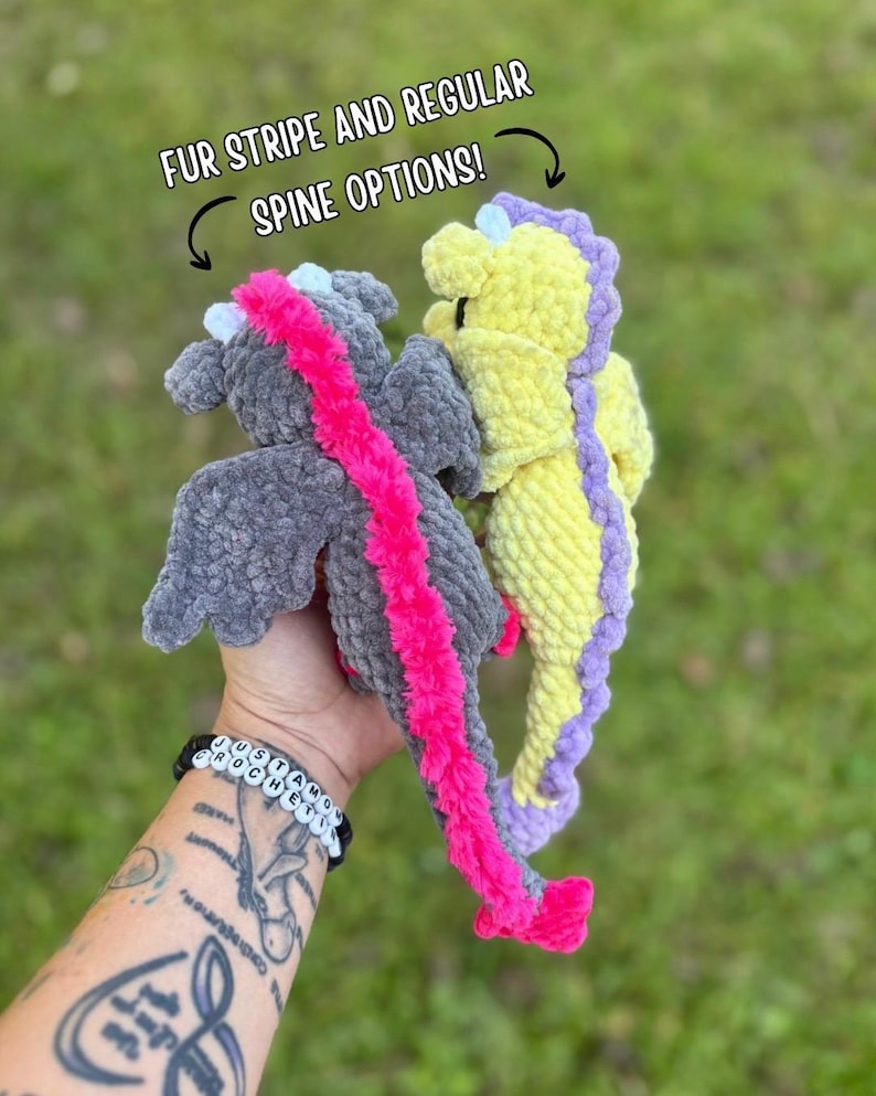 Bennie Dragon Plushie Crochet Pattern (PDF Pattern) - Etsy