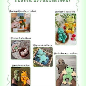 Frog and Turtle Mini Snuggler Crochet Patterns Crochet Plushies - Etsy