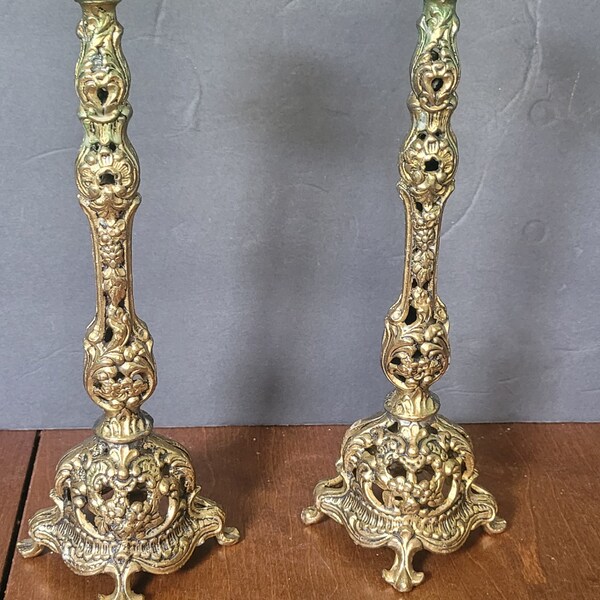 Ornate Candlesticks - Etsy