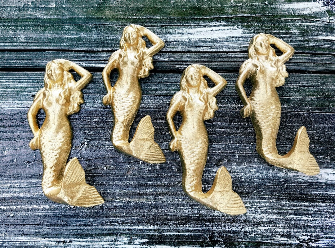 Mermaid Wall Hook / Beach Nautical Bathroom Towel Hook / Beach House ...