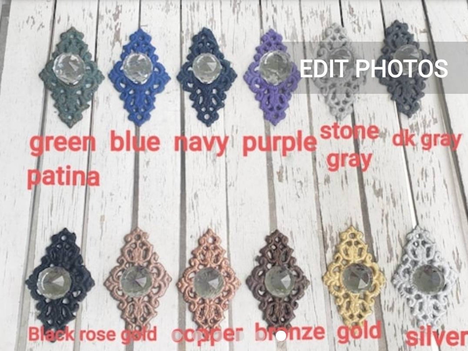 Distressed White Flower Rose Scroll Metal Outlet Cover or - Etsy