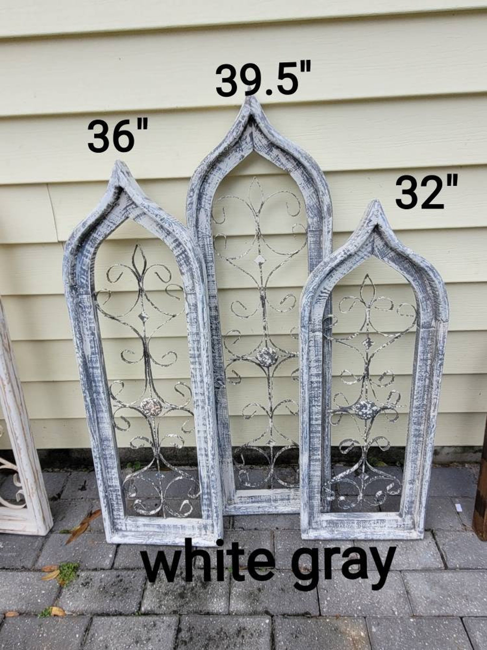 Rustic Wood & Metal Boho Farmhouse Window Church Arch / Window - Etsy