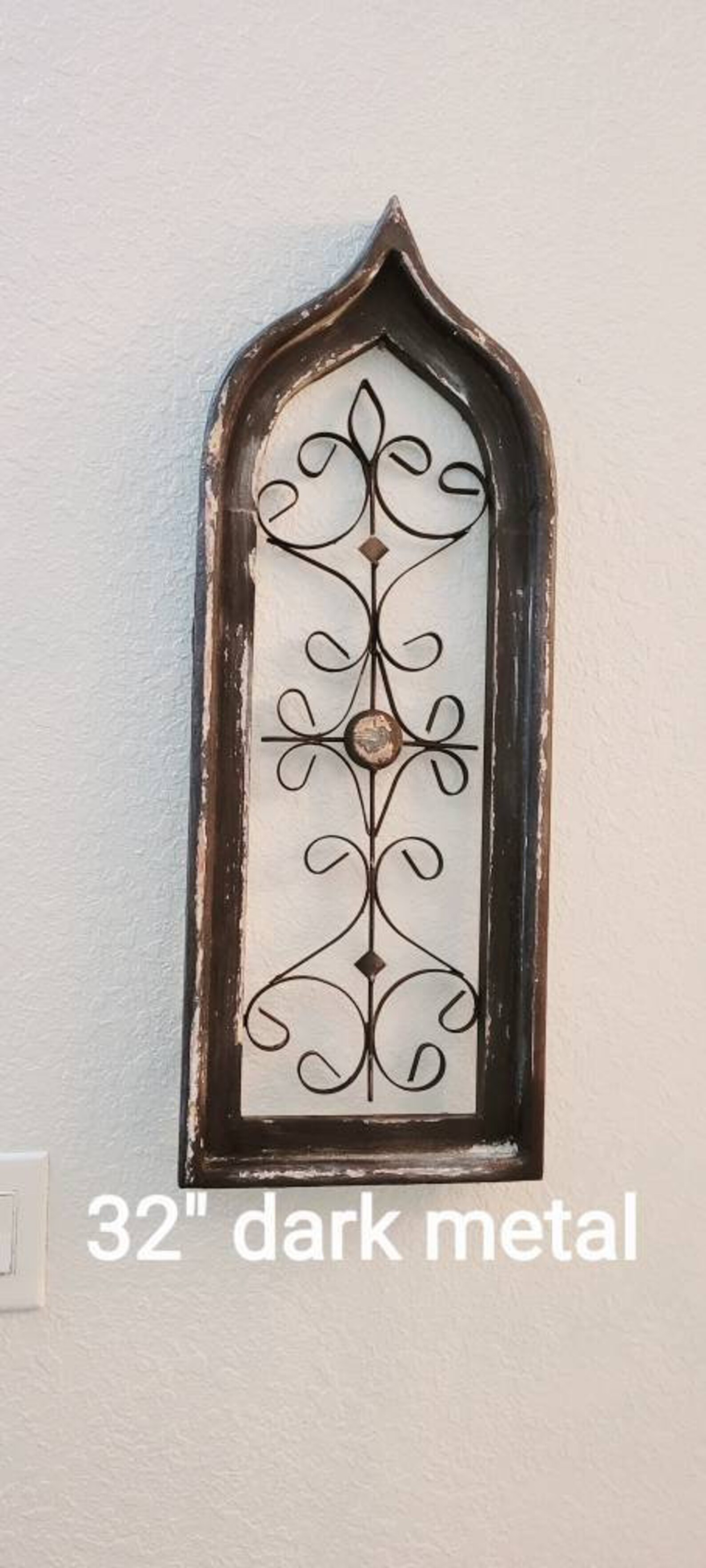 Rustic Wood & Metal Boho Farmhouse Window Church Arch / Window - Etsy