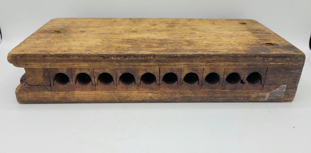 Antique Primitive Wooden Cigar Mold Press No Makers Mark Decorrustic ...