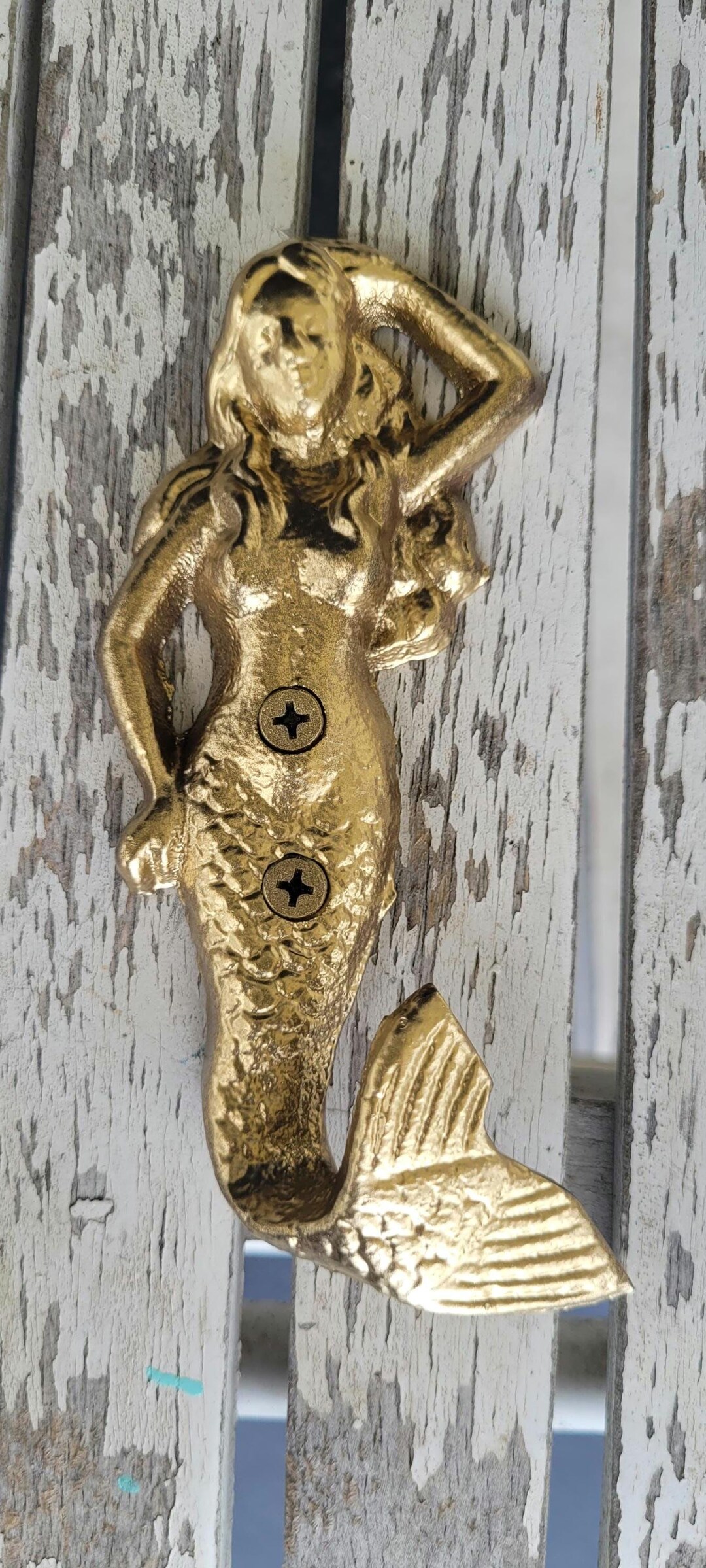 Mermaid Wall Hook / Beach Nautical Bathroom Towel Hook / Beach House ...