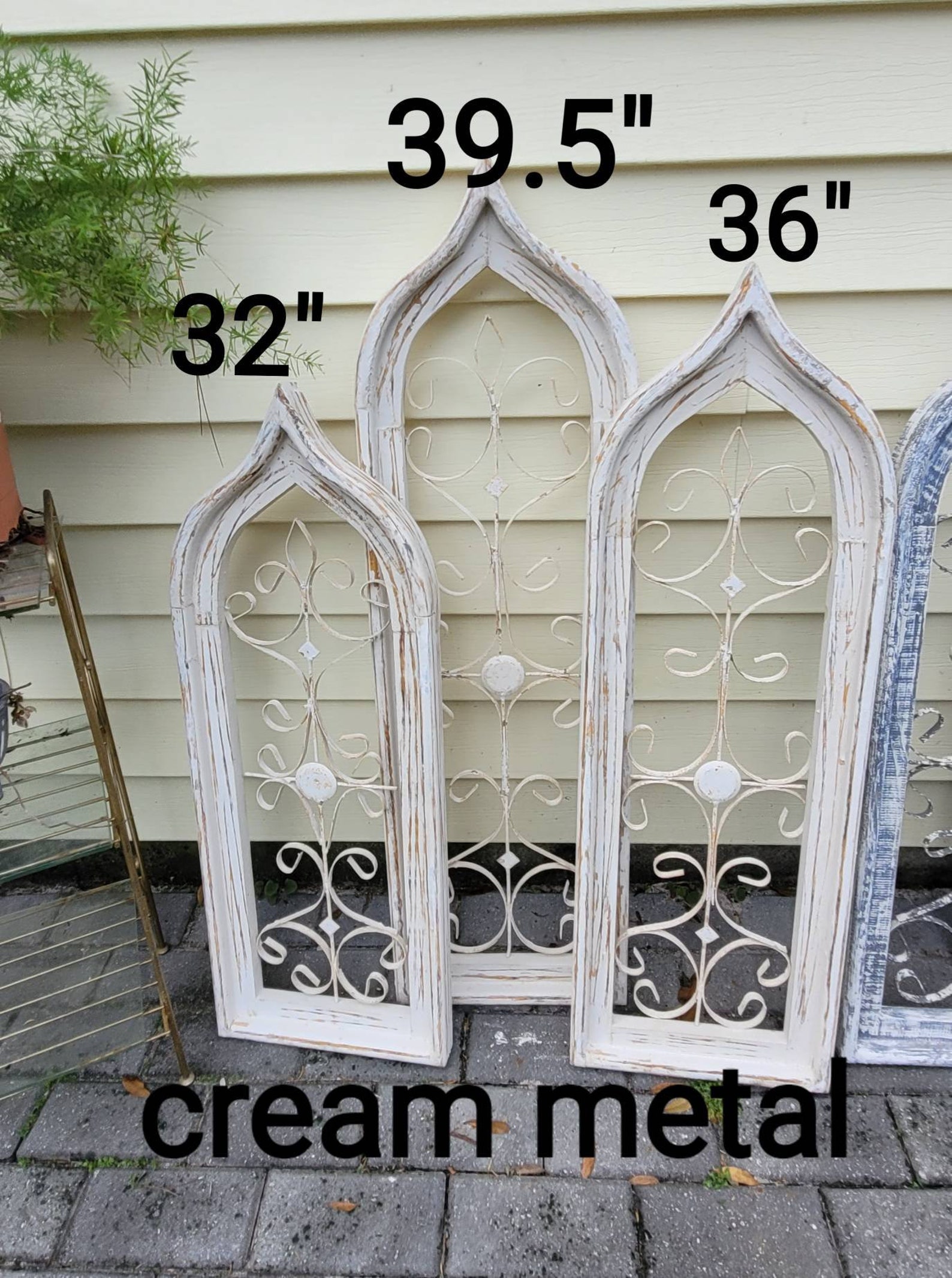 Rustic Wood & Metal Boho Farmhouse Window Church Arch / Window | Etsy