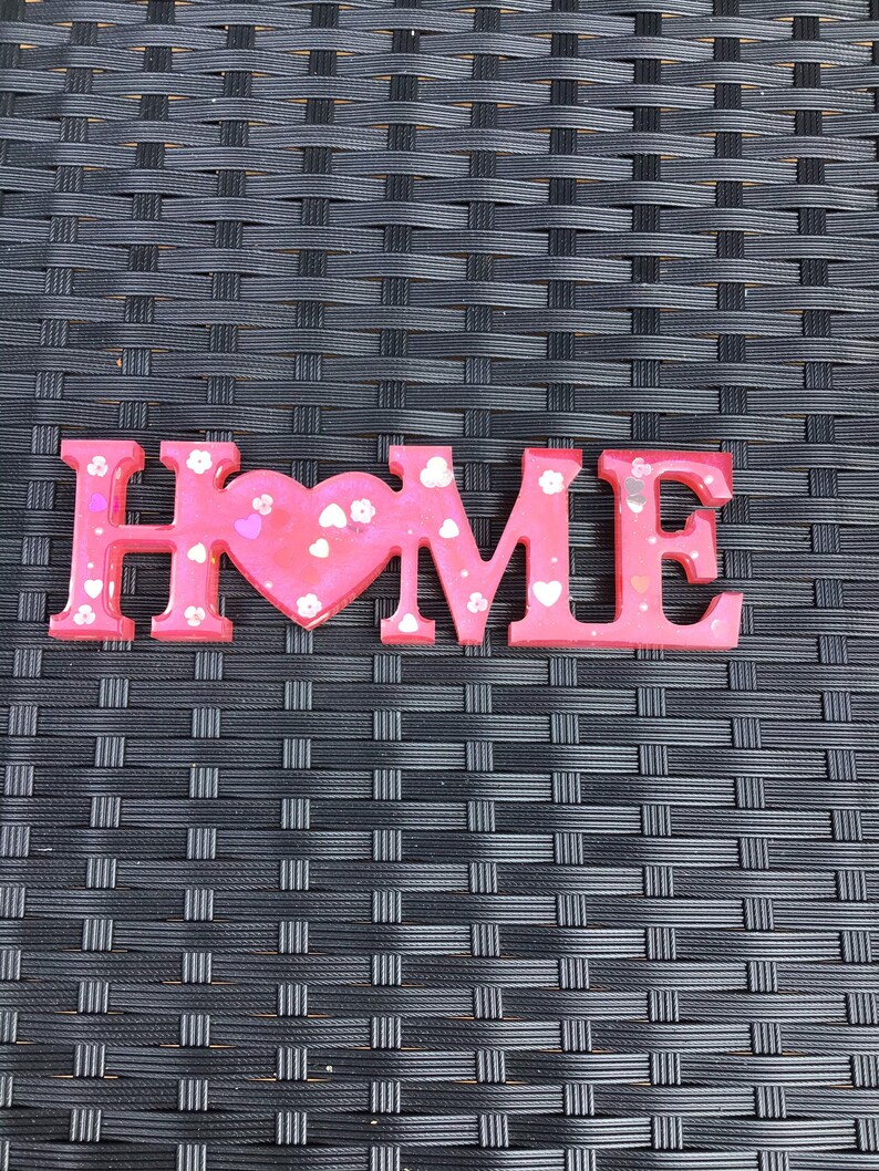 Resin Word Decorations - Etsy