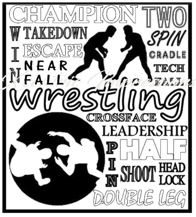 Wrestling Locker Sign - PDF - Etsy