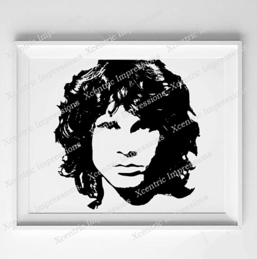 Jim Morrison Print, the Doors Digital Print Gift, Custom Digital Print ...