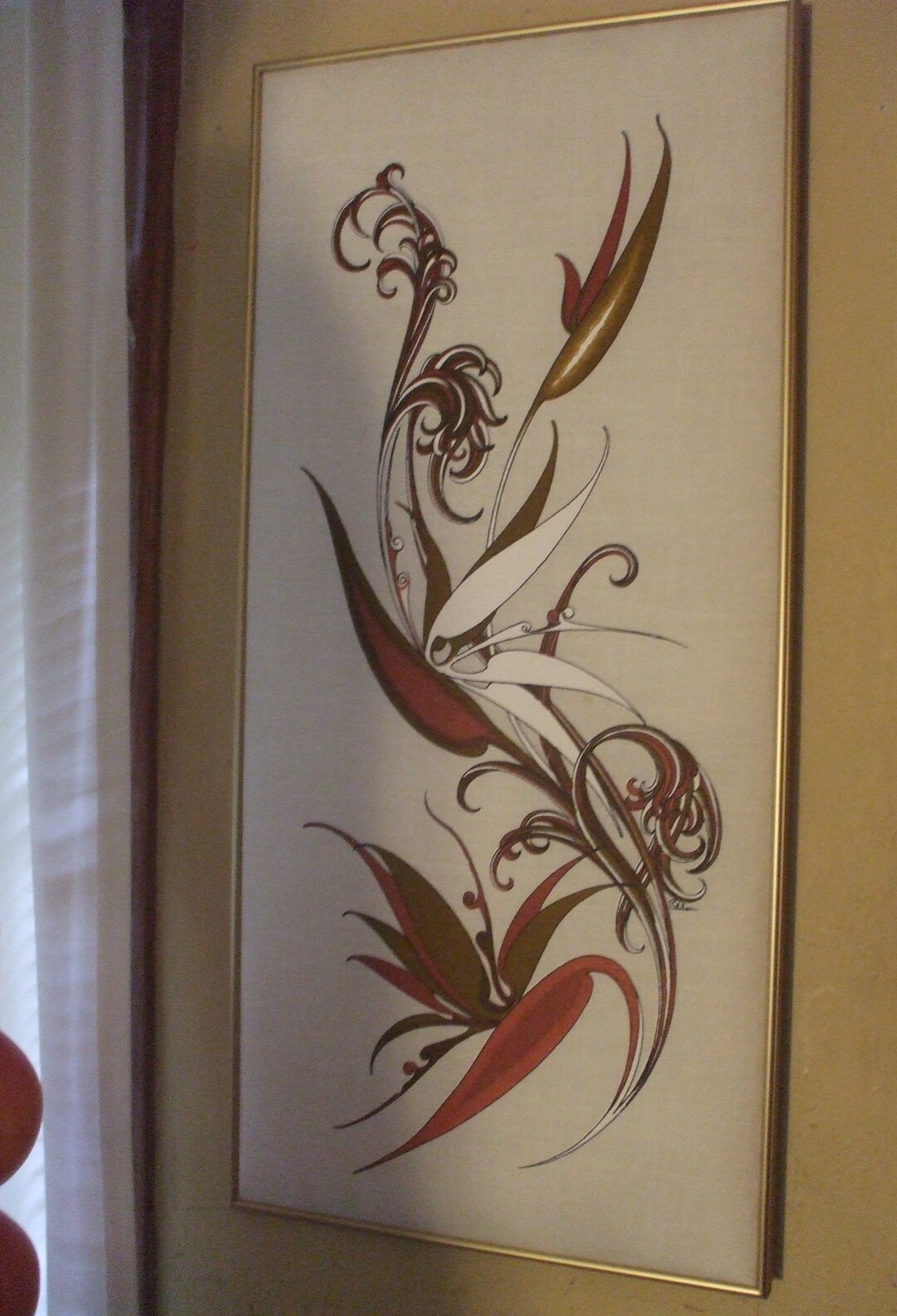 Vintage Mid Century Modern Shaheen Art, Framed & Signed. - Etsy