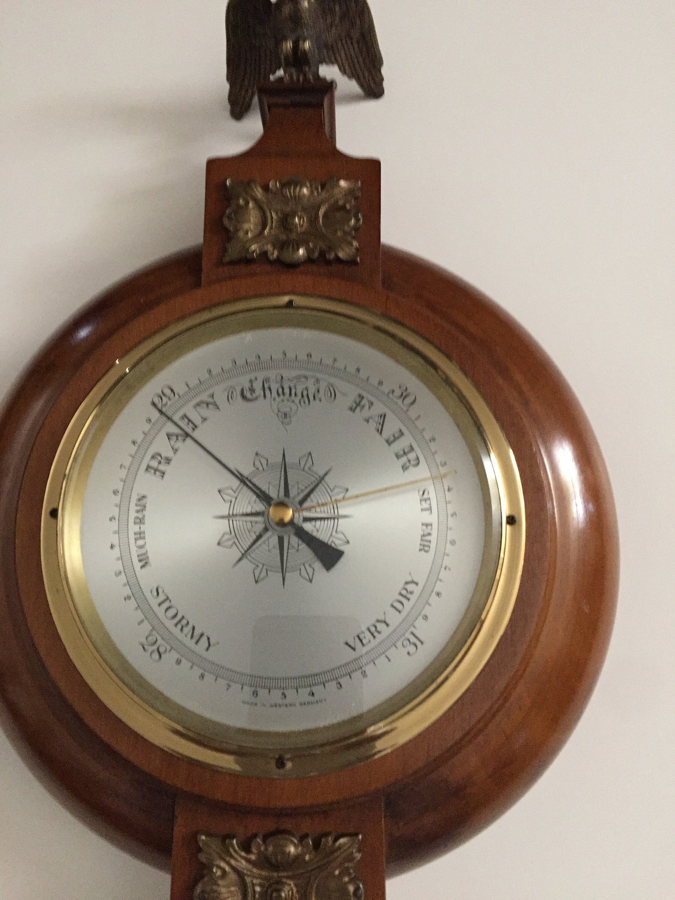 Vintage Western German Barometer Wall Hanging - Etsy