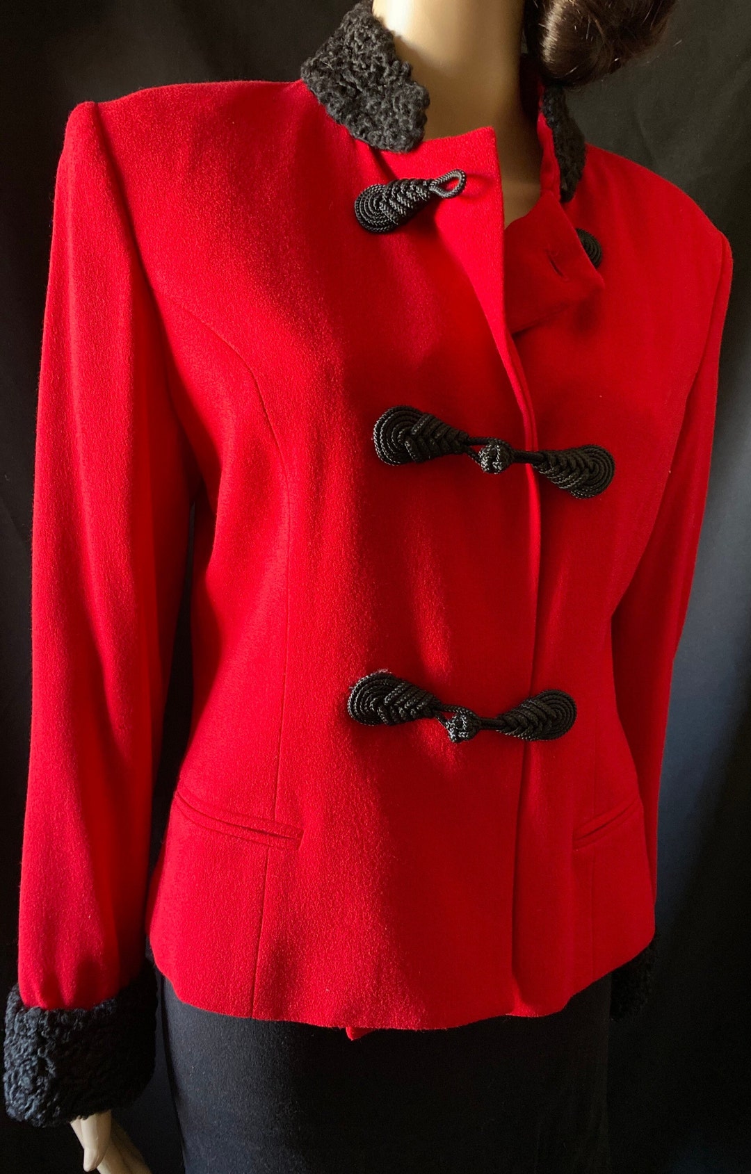 Vintage George Simonton for GJG Ref Wool Red Wool Jacket - Etsy