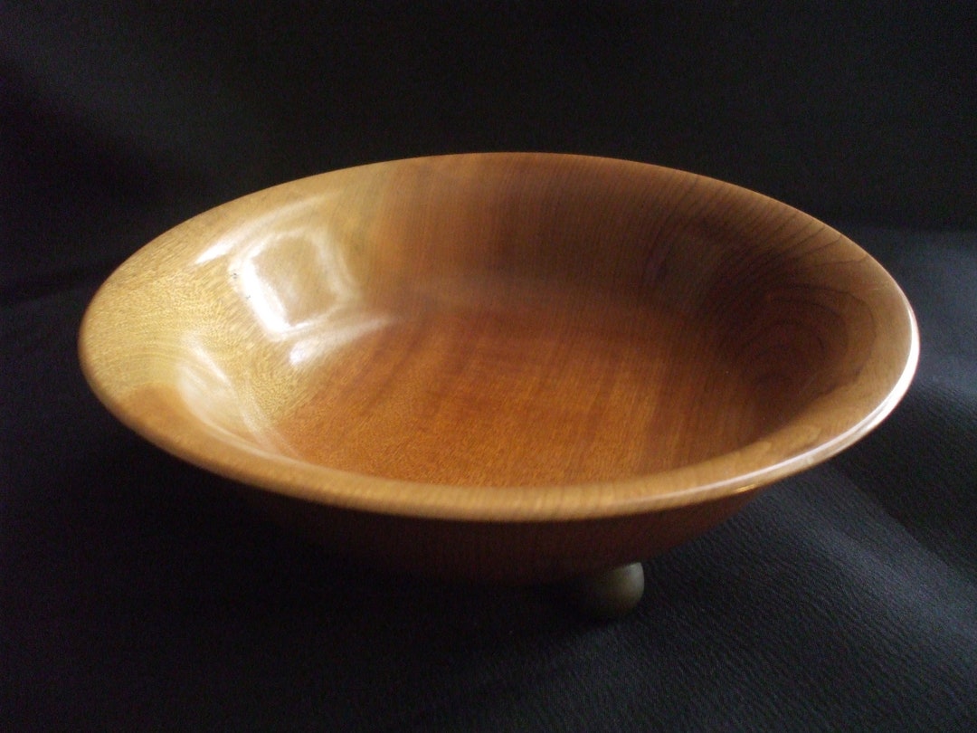 Duncan's Oregon Crofters Hand Turned Myrtle Wood Footed Bowl - Etsy