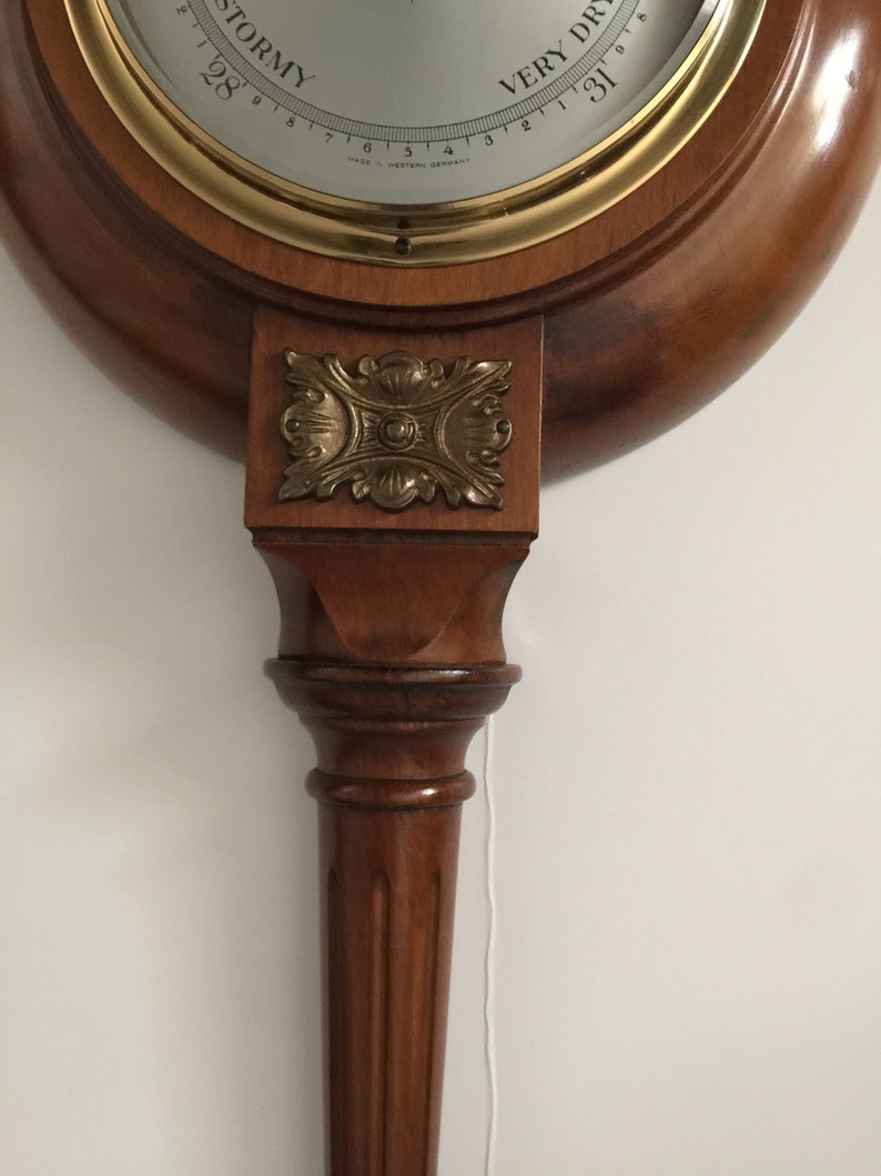 Vintage Western German Barometer Wall Hanging - Etsy