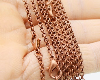 Koperen ketting | Etsy
