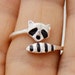 Lovely Raccoon Ring Cute Fox Ring Silver Ring Gift - Etsy