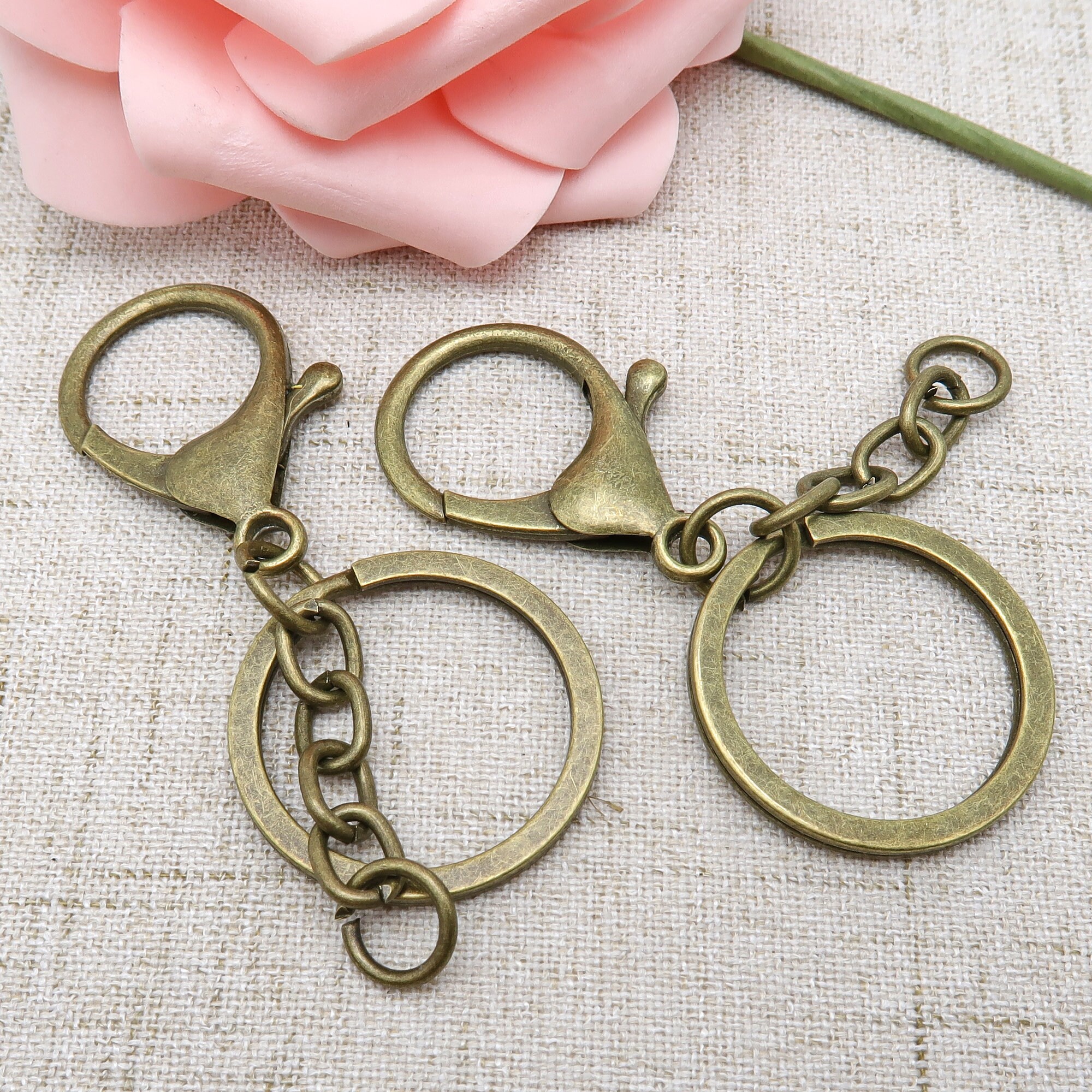 10/50 Keychain Supplies Key Chain Keyring Wholesale Big - Etsy