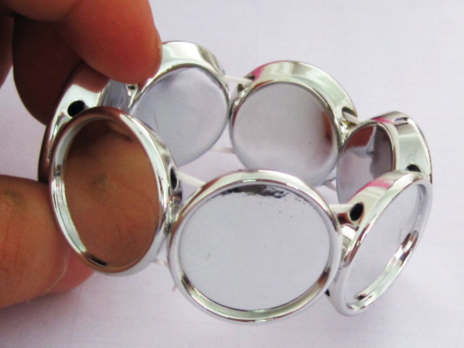 25mm Bracelet Blanks Handmade Charm Bracelet Setting Tray - Etsy