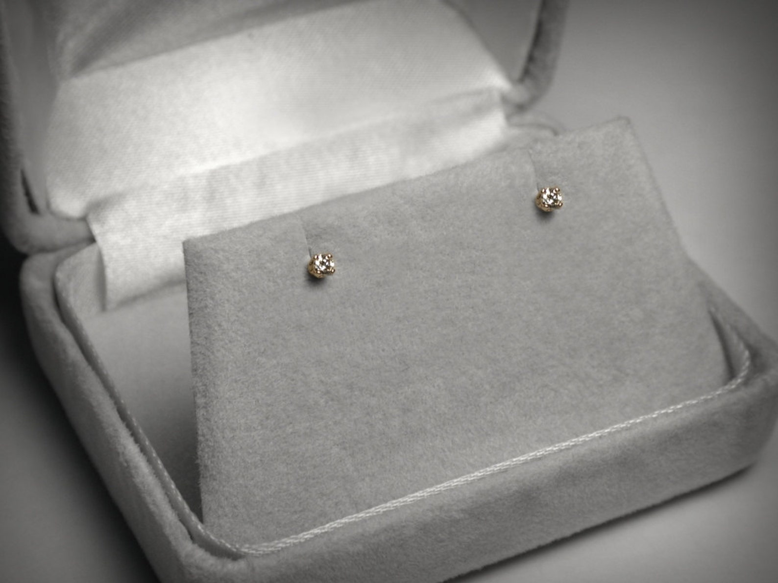 Diamond Earrings for Baby Diamond Stud Baby Earrings 14K - Etsy