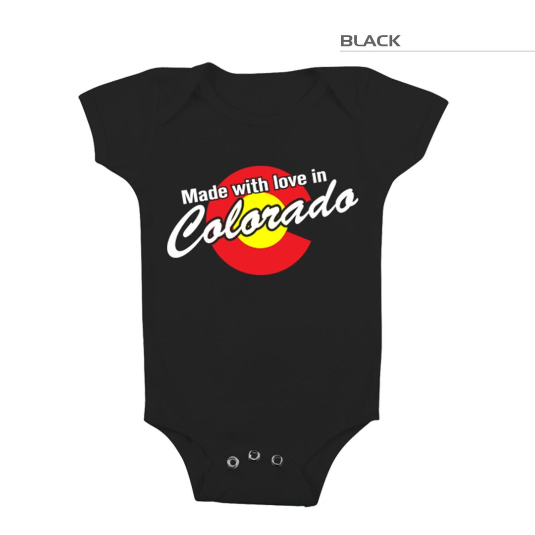 Made With Love in Colorado Baby / Infant One Piece Romper - Etsy